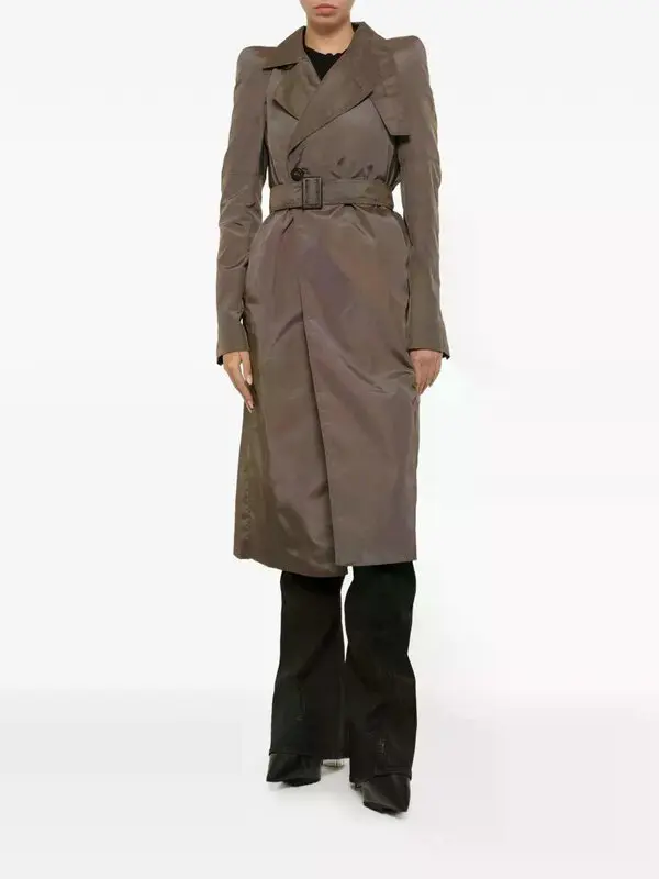 Rick Owens Maria Asymmetric Trench Coat