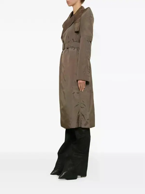 Rick Owens Maria Asymmetric Trench Coat