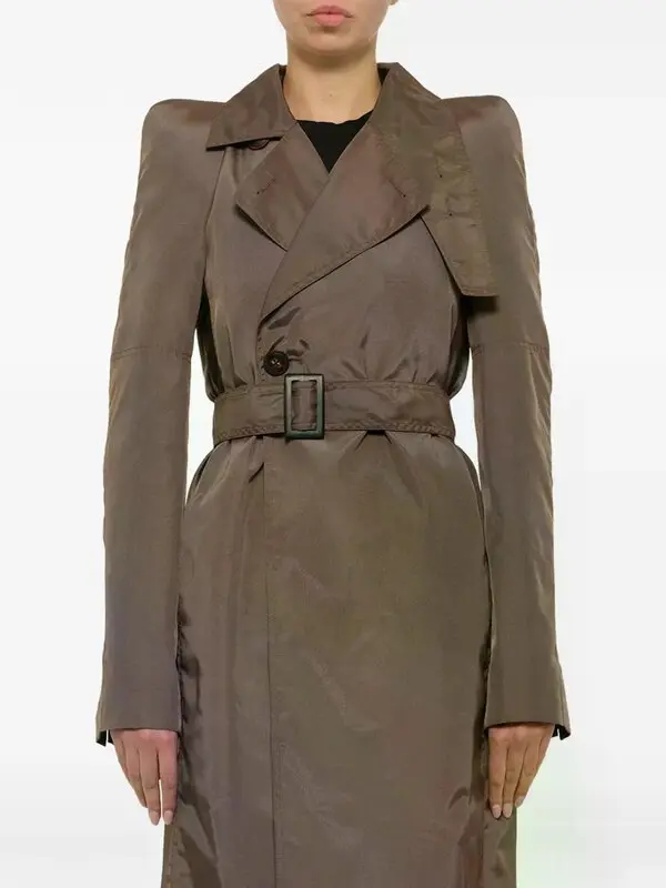 Rick Owens Maria Asymmetric Trench Coat