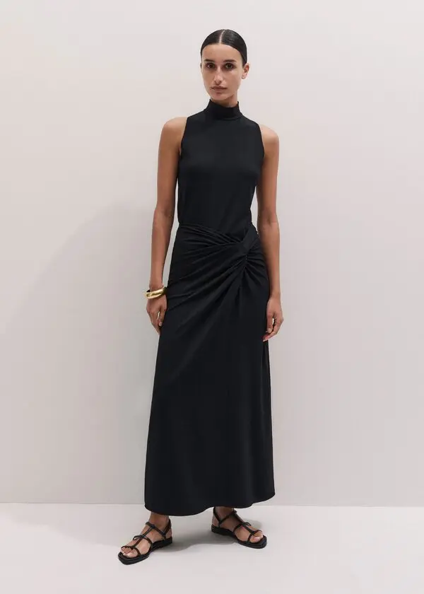 ME+EM Knot Detail Maxi Skirt
