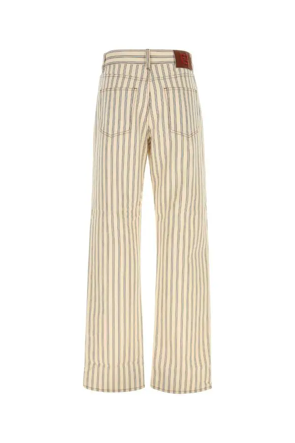 Fendi Embroidered Cotton Pants