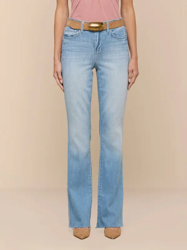 L'Agence Ruth Straight-leg Jean In Light Indigo
