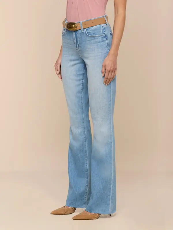L'Agence Ruth Straight-leg Jean In Light Indigo