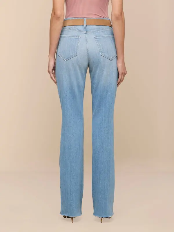L'Agence Ruth Straight-leg Jean In Light Indigo