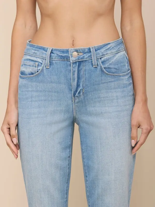 L'Agence Ruth Straight-leg Jean In Light Indigo