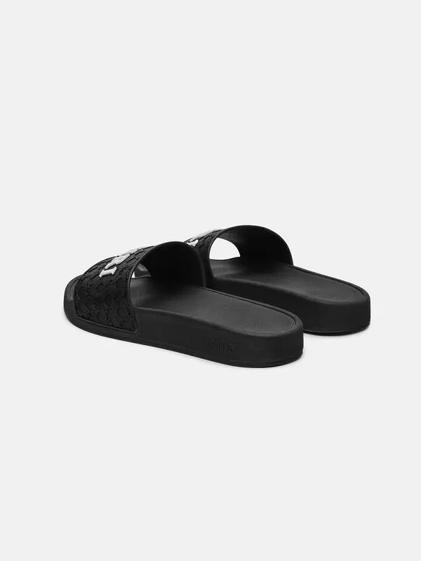Amiri Logo-embossed Open-toe Slides