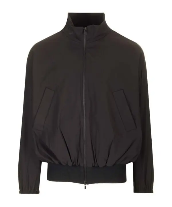 Fear Of God Logo Detailed Zipped Bomber Jacket