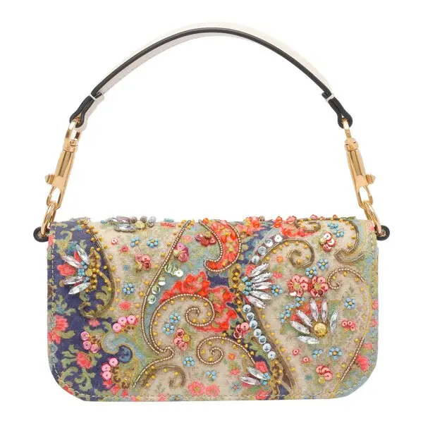 Valentino Garavani Small Loco Paisley Embellished Shoulder Bag