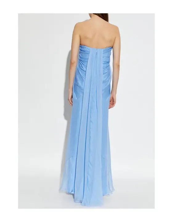 Alexander McQueen Strapless Bustier Evening Gown