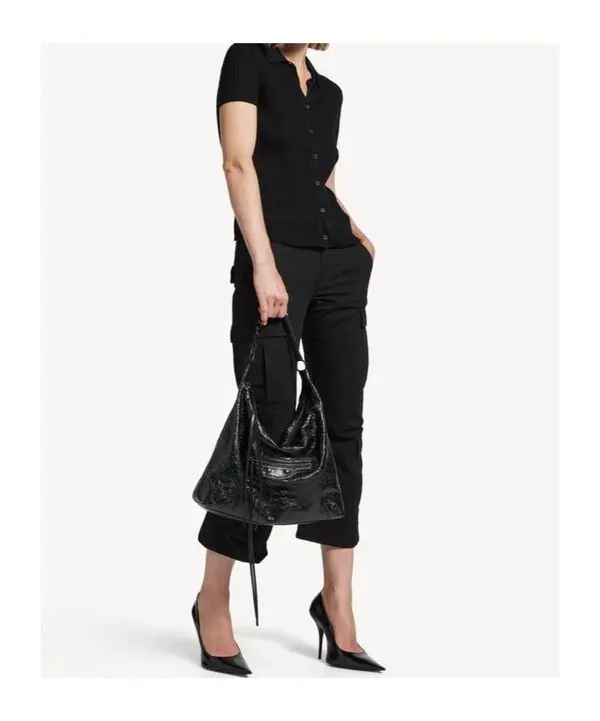 Balenciaga Le City Hobo Bag - Black