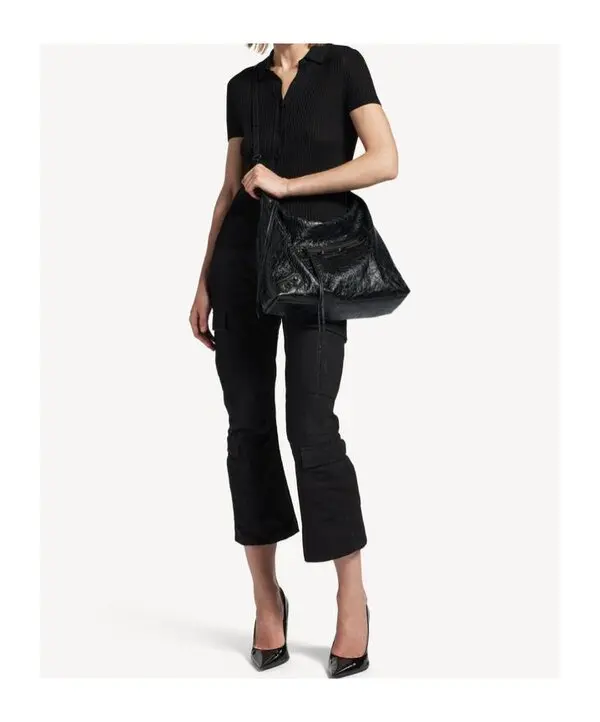Balenciaga Le City Hobo Bag - Black