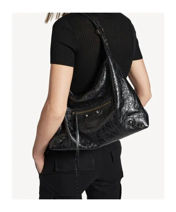 Balenciaga Le City Hobo Bag - Black