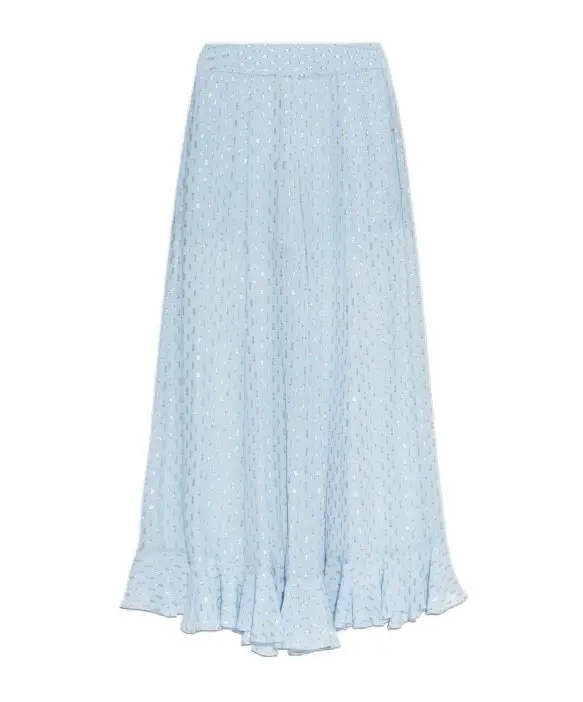 Zimmermann Ruffled Hem Wide-leg Trousers