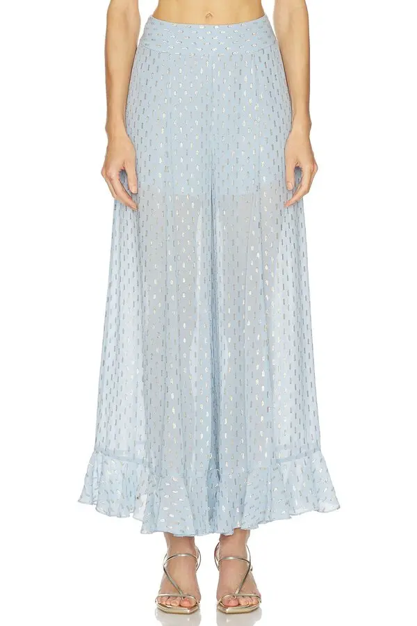 Zimmermann Ruffled Hem Wide-leg Trousers