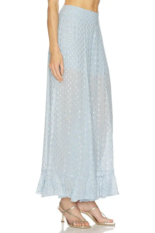 Zimmermann Ruffled Hem Wide-leg Trousers