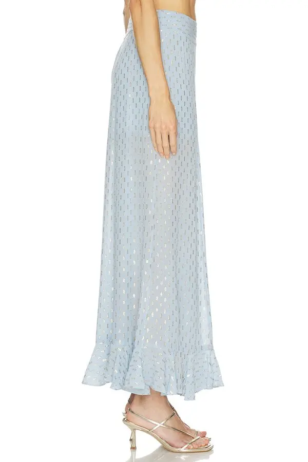 Zimmermann Ruffled Hem Wide-leg Trousers