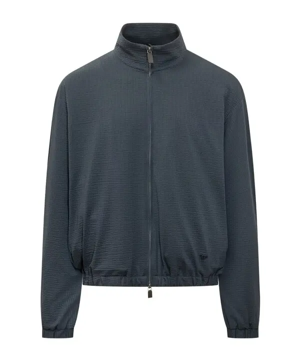 Emporio Armani Textured Zip Blouson Jacket