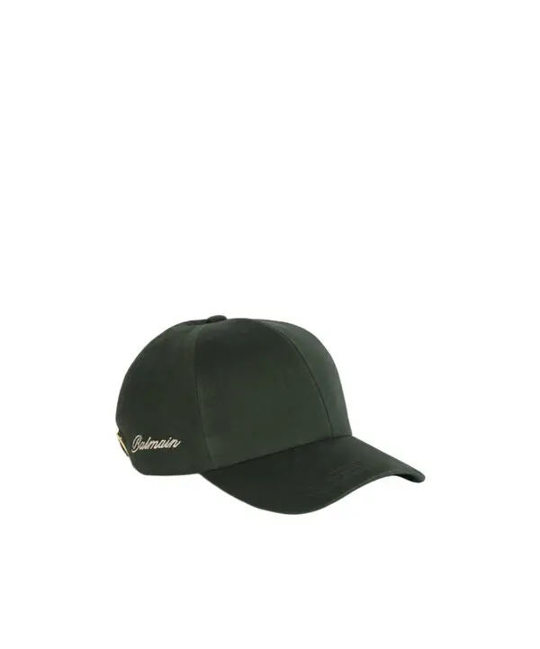 Balmain Washed Cotton Cap - Khaki