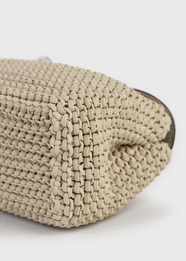 TOTEME Mini T-lock Woven Leather Clutch