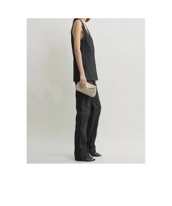 TOTEME Mini T-lock Woven Leather Clutch