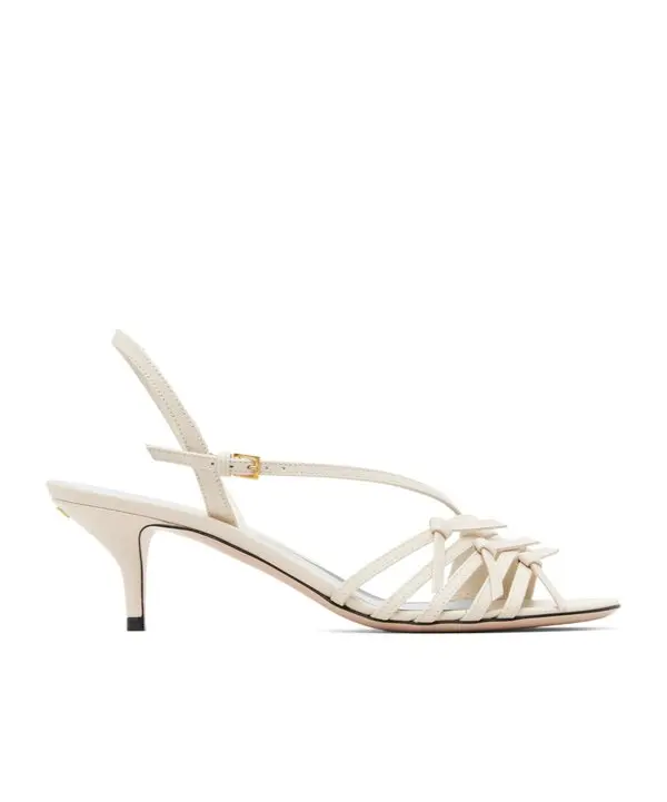 Valentino Garavani Logo High-heeled Sandals - Nude