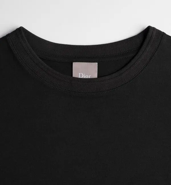 Dior T-shirt With Embroidery, Relaxed Fit - Black