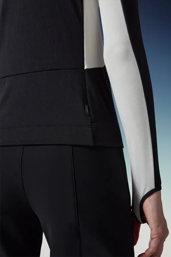 Moncler Half-zip High Neck Sweater - Black