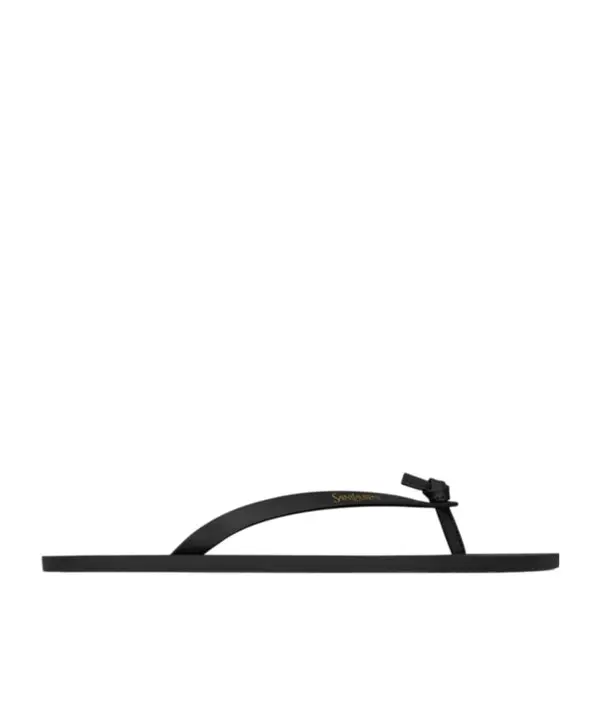 Saint Laurent Knotted Pool Flip-flops - Black