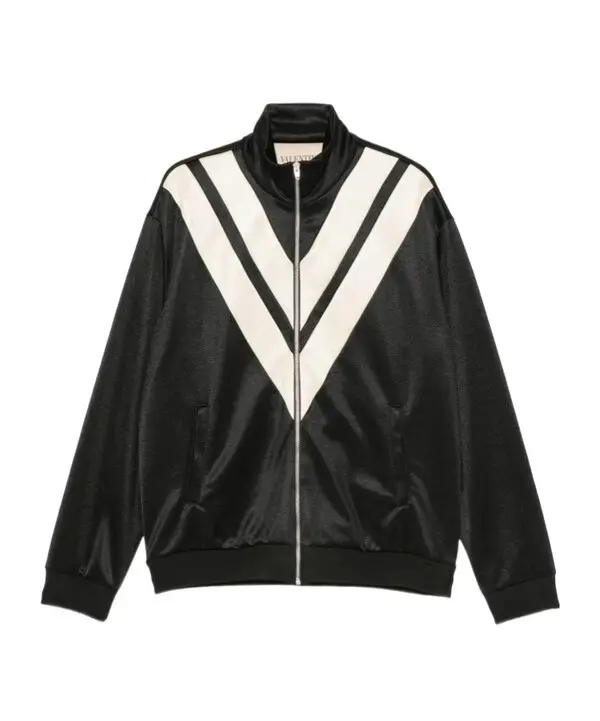 Valentino Garavani V-embellishment Bomber Jacket - Black