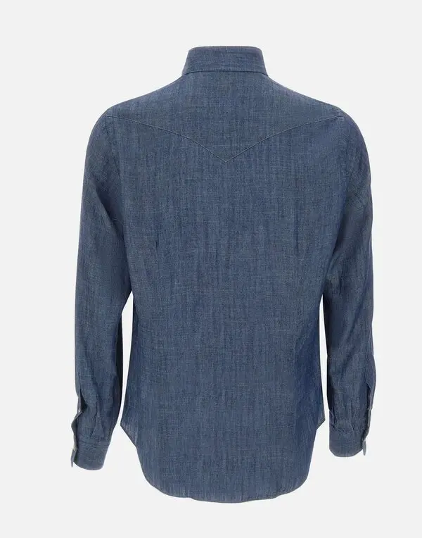 Eleventy Snap-front Western Shirt