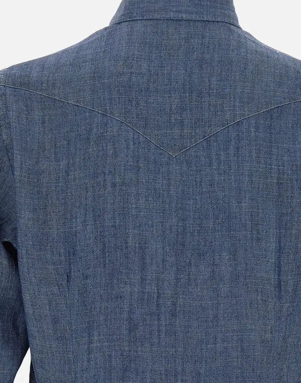 Eleventy Snap-front Western Shirt