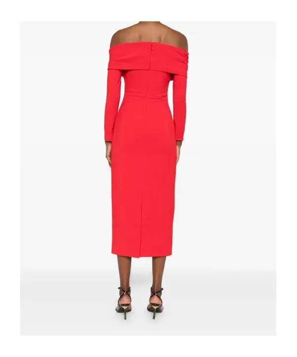 Solace London Off-the-shoulder Long Dress