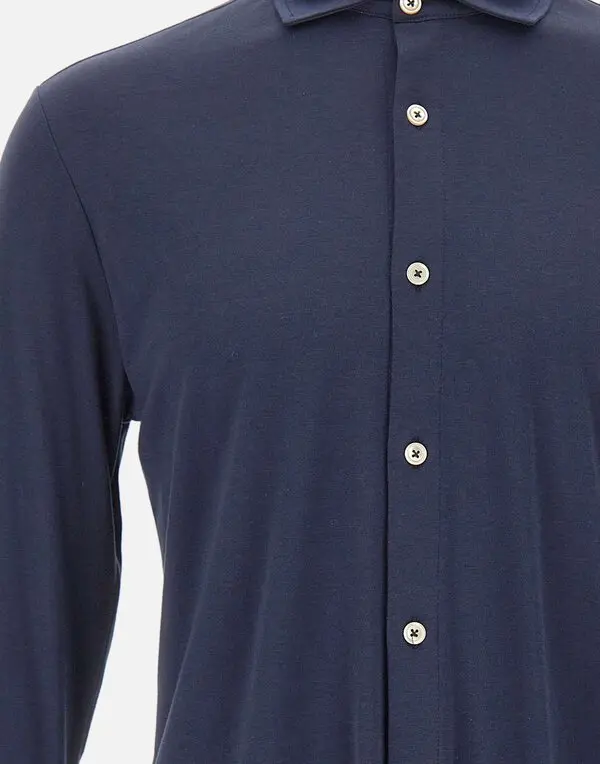 Eleventy Classic Collar Long-sleeve Shirt