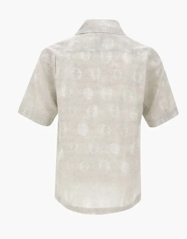 Eleventy Circle-pattern Bowling Shirt