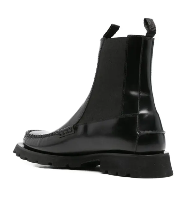Hereu Round-toe Ankle Boots With Lug Sole