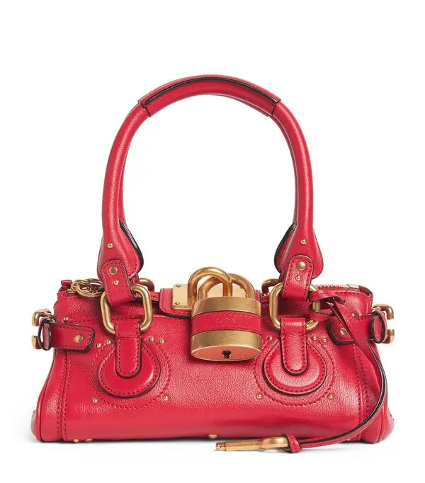 Chloé Small Leather Paddington Top-handle Bag - Red