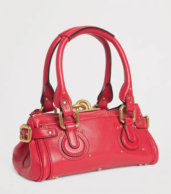 Chloé Small Leather Paddington Top-handle Bag - Red