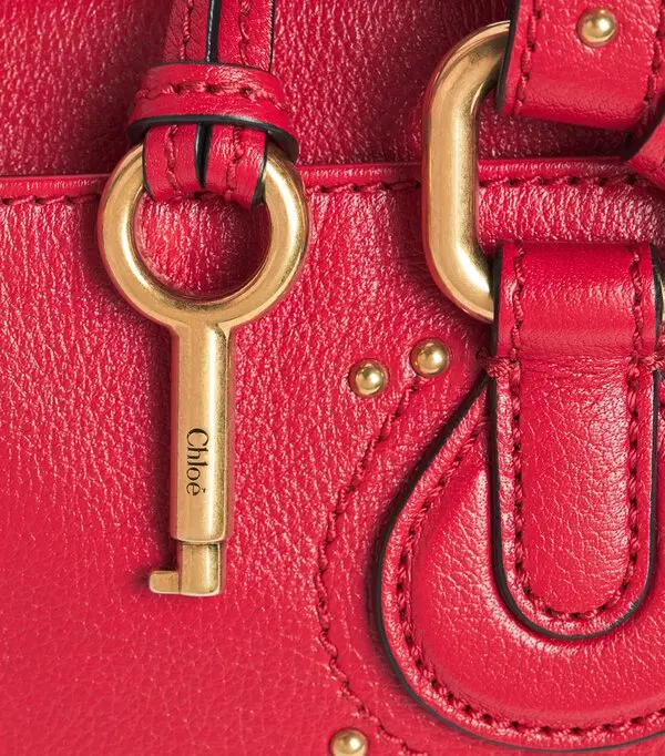Chloé Small Leather Paddington Top-handle Bag - Red