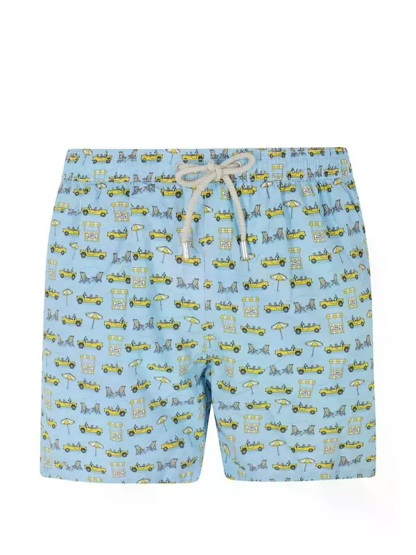 MC2 SAINT BARTH Lighting Micro Fantasy Graphic-print Swim Shorts