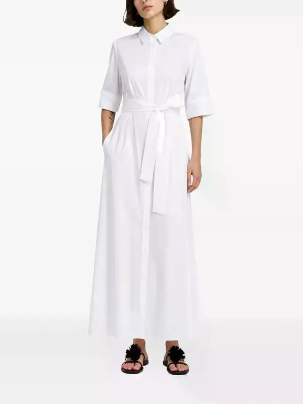 Max Mara Belted Button-down Maxi Dress