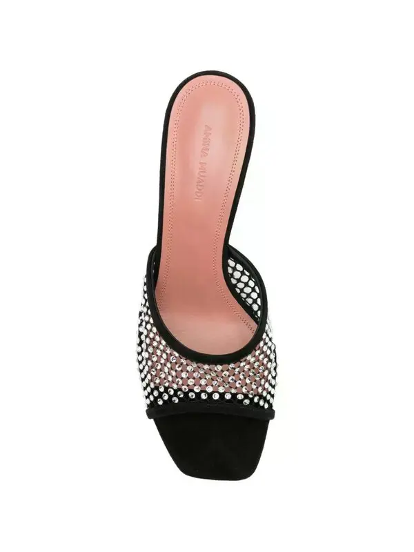 Amina Muaddi Lupita Crystal-embellished Mules