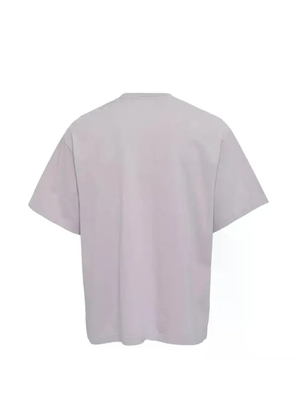 We11Done Checkered Logo T-shirt