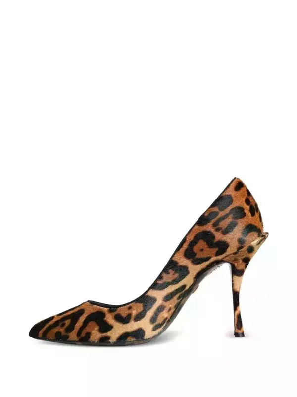 Dolce & Gabbana Leopard-print Calf-hair Pumps