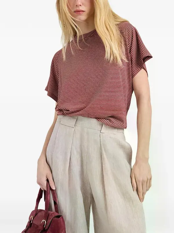 Momoni Striped Jersey Raglan T-shirt