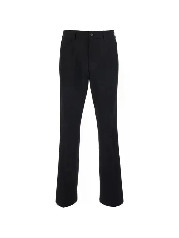 Amiri Logo-embroidered Tailored Trousers - Black