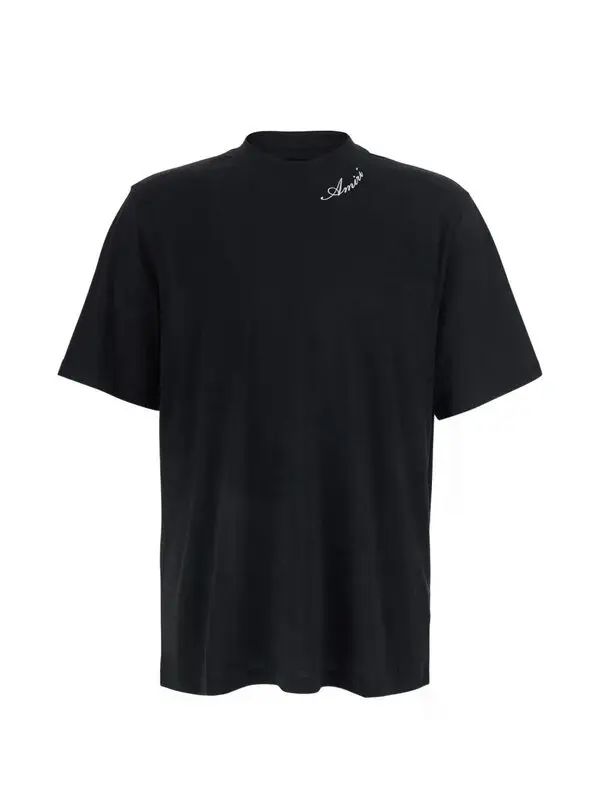 Amiri Logo-embroidered T-shirt - Black