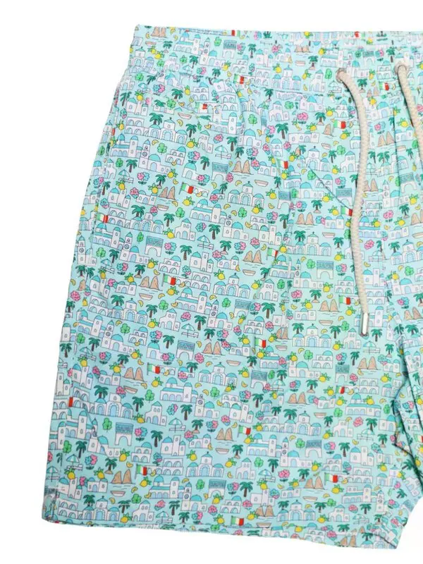 MC2 SAINT BARTH Graphic Print Swim Shorts