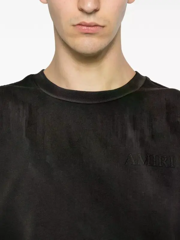 Amiri Bandana-print Logo-embroidered T-shirt