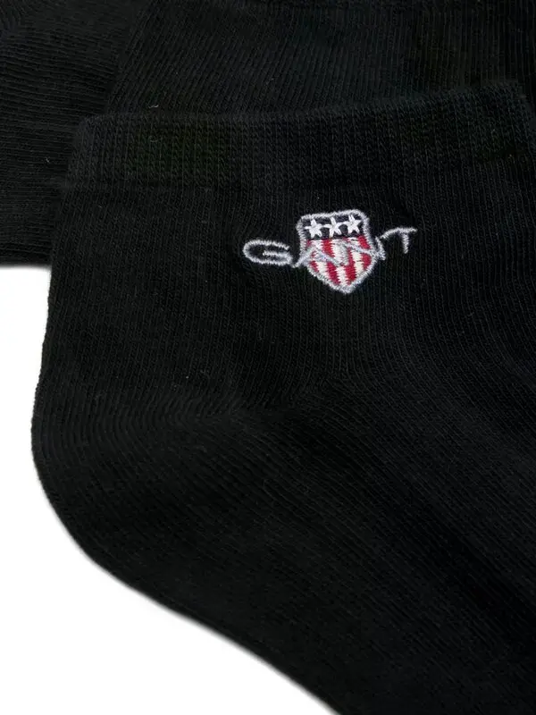 Gant Logo Embroidered Ankle Socks Set Of Two