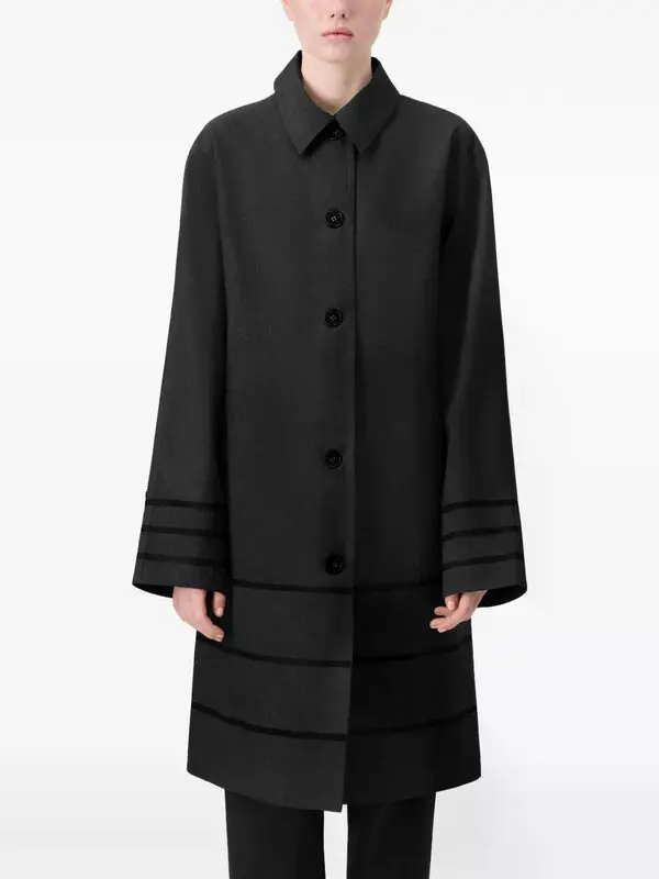 Coperni Tonal Stripes Tailored Coat